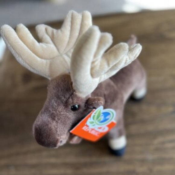 Toys | Wild Republic Plush Moose Brown Tan Standing Stuffed Animal Toy ...